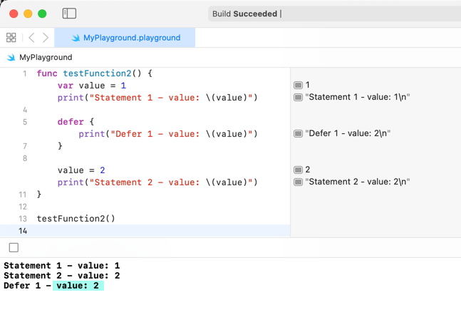 Swift の defer 文 - Swift 入門 - iOS 開発入門 Swift の defer 文 - Swift 入門 - iOS 開発入門